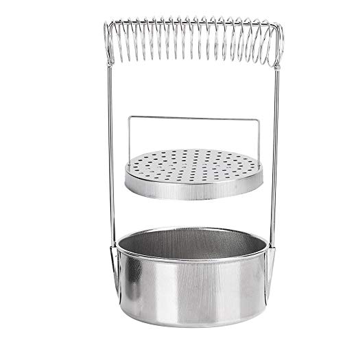 Pssopp Paint Brush Washer Oil Painting Pen Straight Washing Barrel Holder Stainless Steel Paint Brush Cleaner Filter Screen Holder for Artists