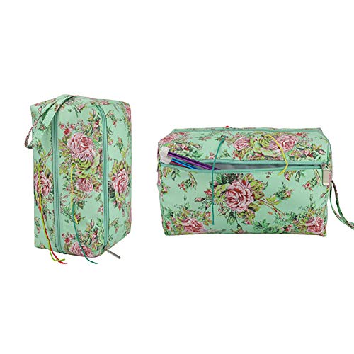 Portable Travel Use Knitting Yarn Storage Tote Bag Crocheting Needle Hooks Pouch Organizer