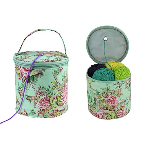 Portable Travel Use Knitting Yarn Storage Tote Bag Crocheting Needle Hooks Pouch Organizer