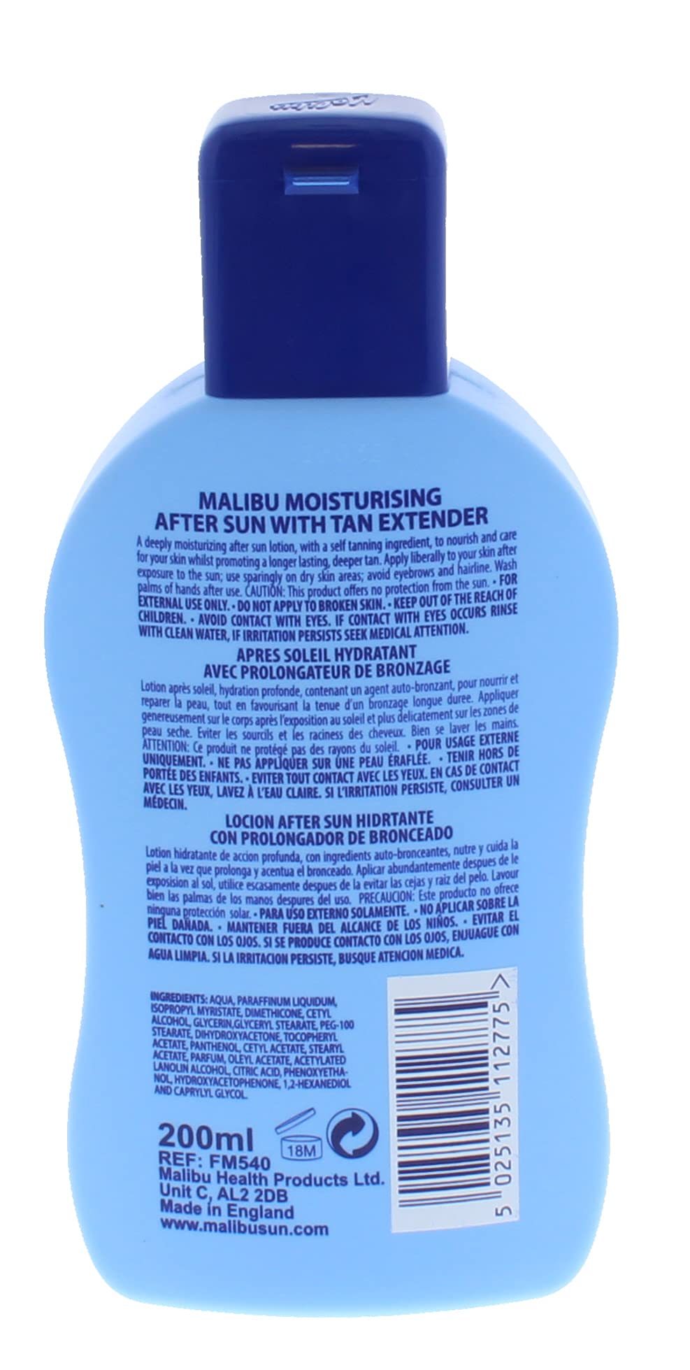 Malibu Moisturising Aftersun With Tan Extender 200 ml