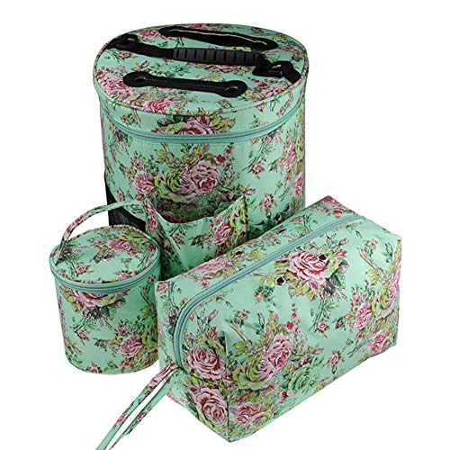 Portable Travel Use Knitting Yarn Storage Tote Bag Crocheting Needle Hooks Pouch Organizer