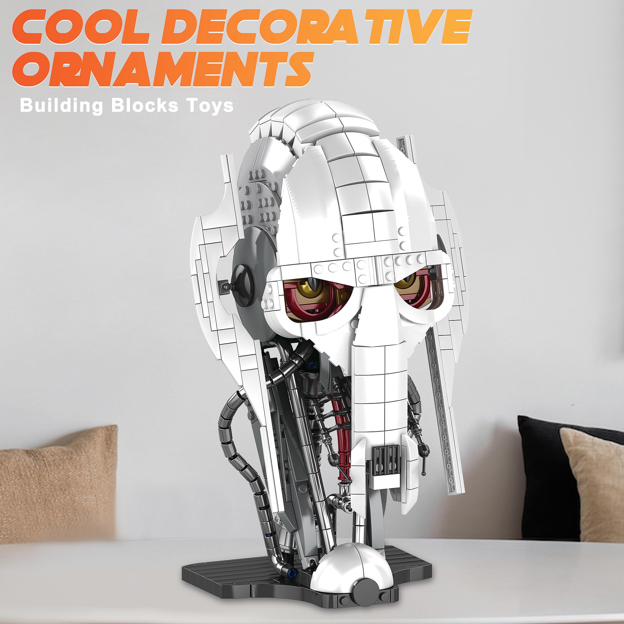 HiztoBlo General Helmet Building Set, Restore Classic Building Blocks Model, Home Ornament Decorations, for Fans and Children Present (788pcs)