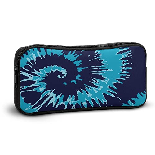 Navy Blue Tie Dye Pencil Case Pencil Pouch Coin Pouch Cosmetic Bag Office Stationery Organizer