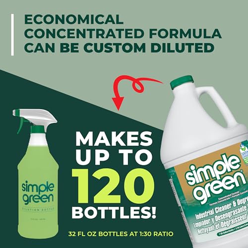 SIMPLE GREEN ndustrial Cleaner and Degreaser, 1 US GALLON