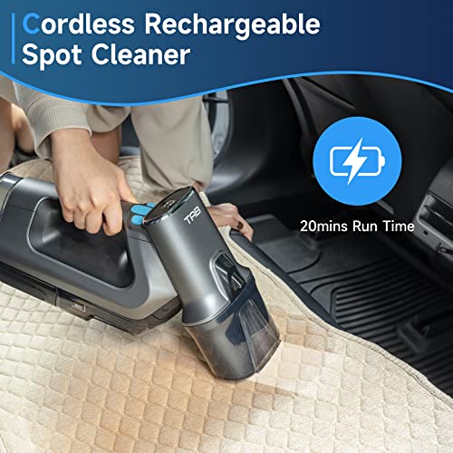 TAB Carpet Cleaner Machine, Portable Carpet Cleaner,2023 Upgrade Lightweight Cordless Spot Cordless Upholstery Stain Remover Deep Cleaner for Pets,Stairs,Car,With PowerBrush & Extend Hose, ErasePro H6