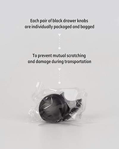 MoHern Black Cabinet Knobs, Dresser Knobs 20 Pack, 1-1/5 inch Matte Kitchen Knobs for Cabinet, Bathroom Cabinet Hardware, Drawer Pulls and Knobs…