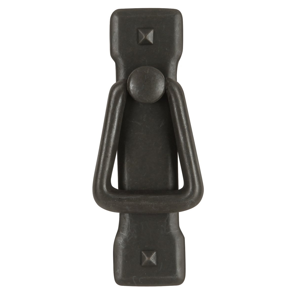 Hickory Hardware 1 Pack Solid Core Kitchen Cabinet Pulls, Luxury Cabinet Handles, Hardware for Doors & Dresser Drawers, 1-1/4 Inch Hole Center, Black Mist Antique, Old Mission Collection