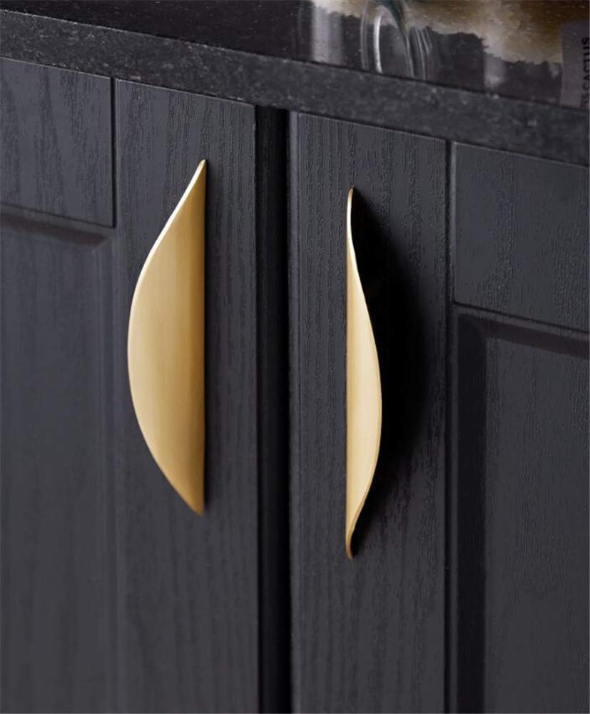 Primst Modern Light Brushed Cabinet Pulls, Furniture Hardware Collection, Cabinet Handles, Drawer Pulls, Door Pulls, Kitchen Cupboard Handle, Pack of 4 (Gold,L-4PCS)