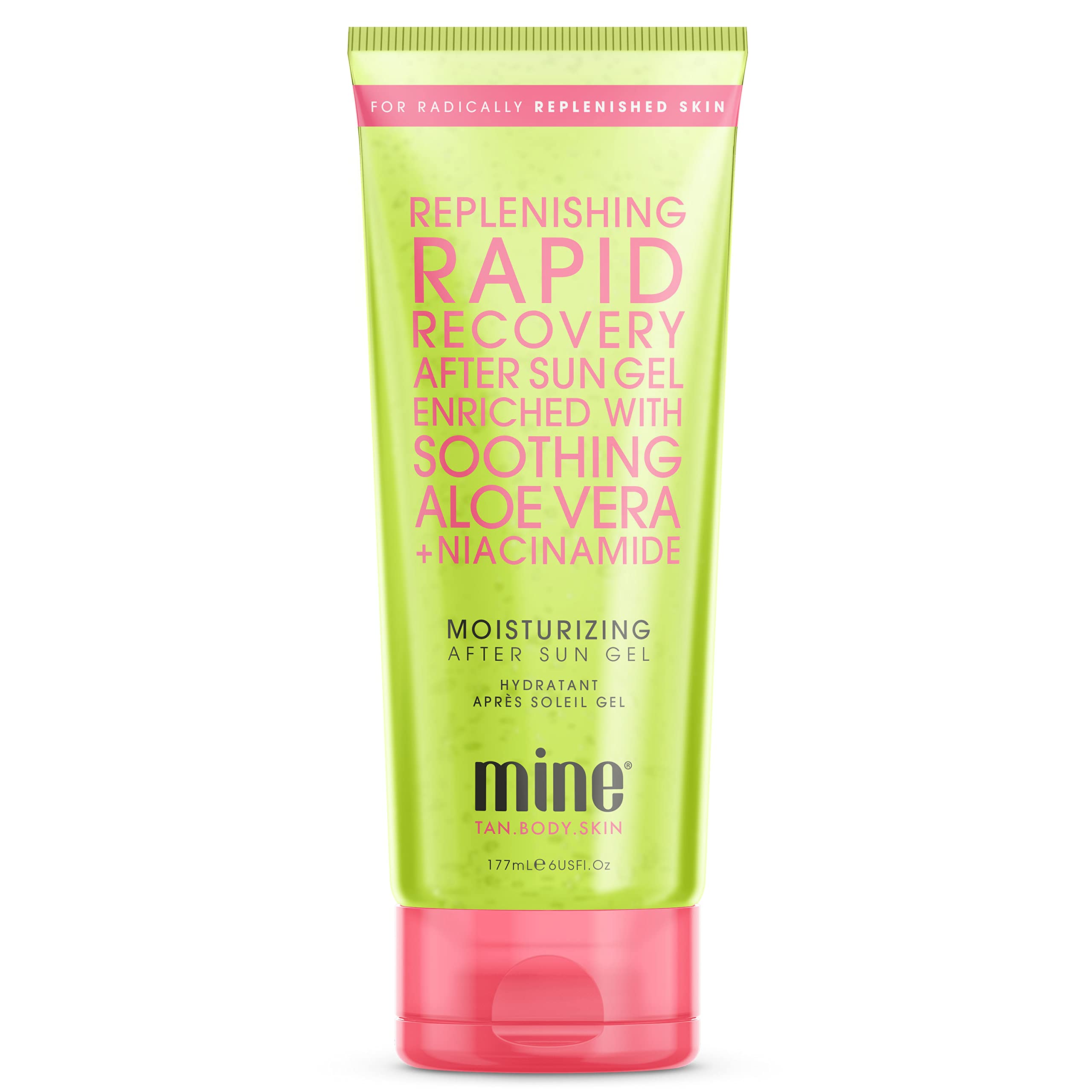 MineTan Rapid Recovery 100% Aloe Vera Gel - Rapid Recovery After Sun Lotion Infused with Vitamin B For Fast, Effective, Radically Moisturizing Sunburn Relief, 6 Fl Oz