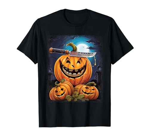 Front Desk Receptionist Funny Halloween Fun Pun Spooky T-Shirt