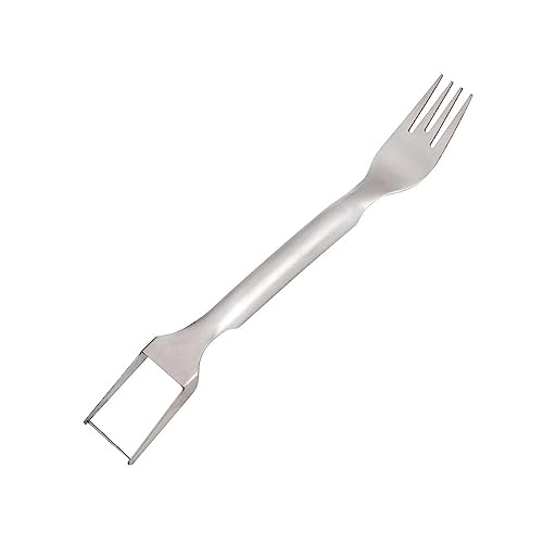 fruit knife Watermelon fork slicing tool stainless steel double-headed watermelon cutting fork dicing tool (2 pieces) Suitable for cutting watermelons