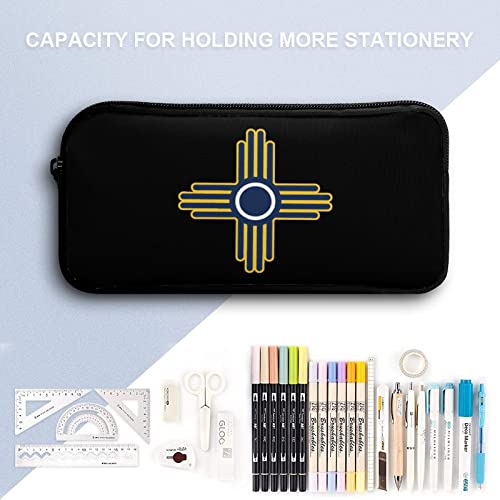 Zia Sun - Zia Pueblo - New Mexico3 Pencil Case Pencil Pouch Coin Pouch Cosmetic Bag Office Stationery Organizer