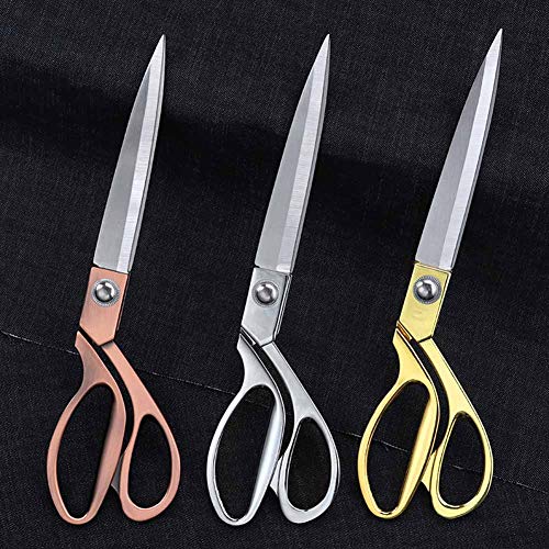 SUNLAND Professional Stainless Steel Heavy Duty Tailor Scissors (11 inch, Gold)