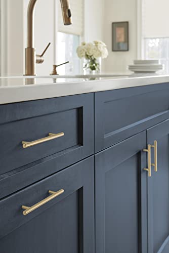 Amerock | Cabinet Pull | Champagne Bronze | 5-1/16 inch (128 mm) Center to Center | Bar Pulls | 1 Pack | Drawer Pull | Drawer Handle | Cabinet Hardware, BP40517CZ