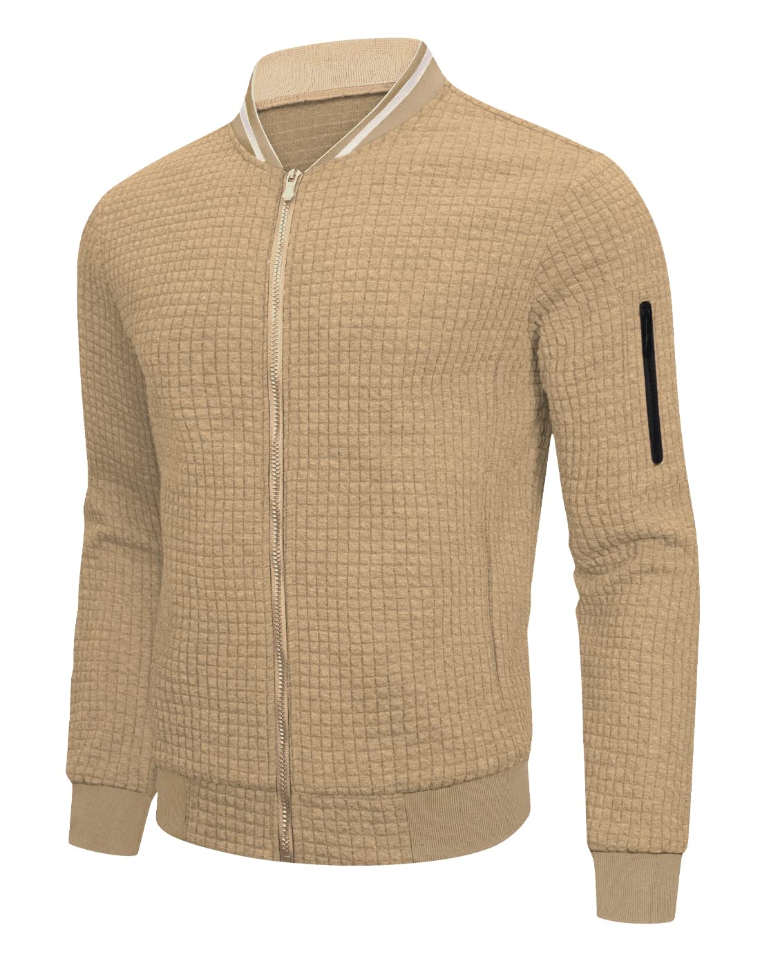 SAVKOOV Mens Lightweight Jacket Casual Bomber Jacket Varsity Coat