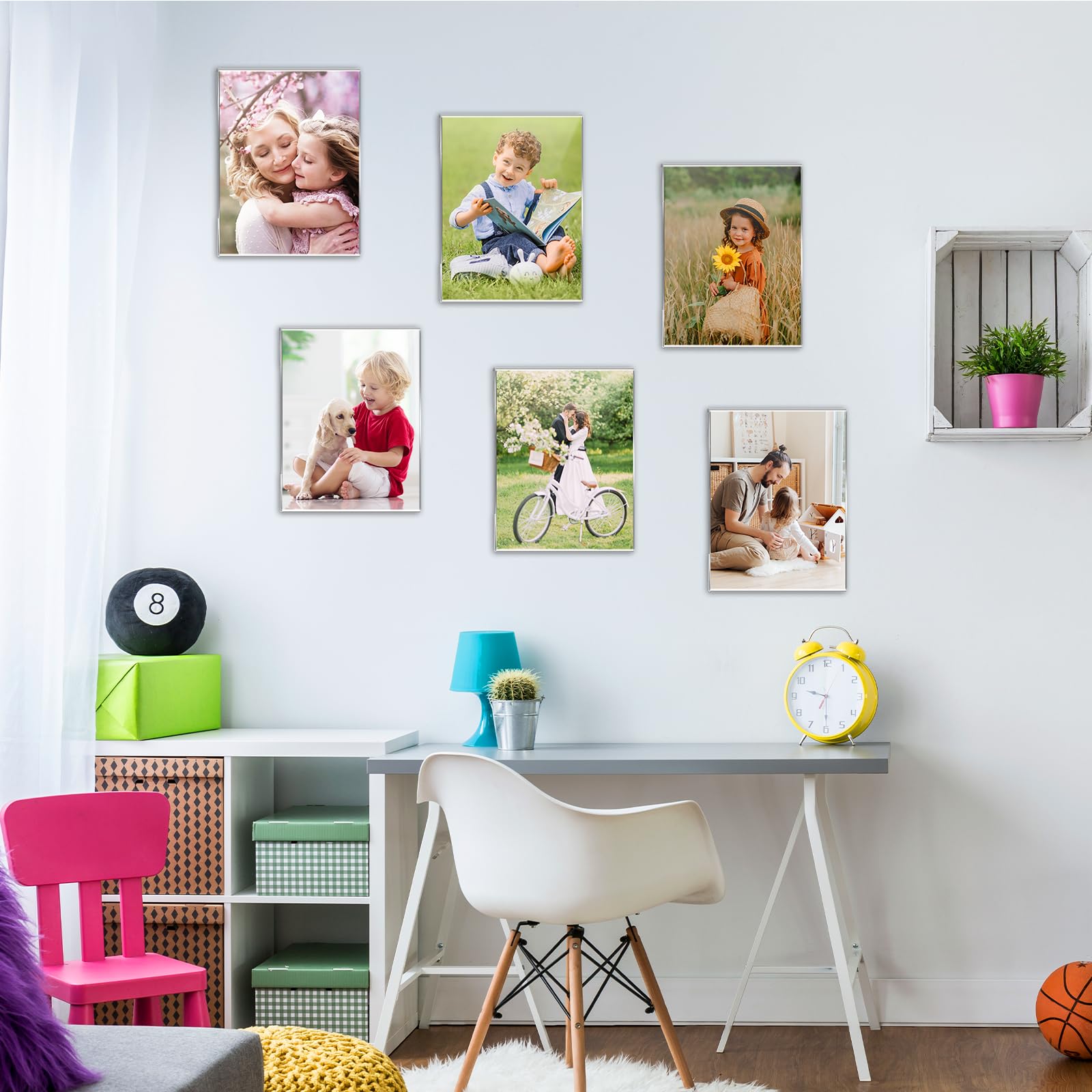 DZZ 8x10 Picture frame,High Transparent Photo Frame,Clear Acrylic 8 x 10 frame,Picture Frames 8 by 10 for Photo Poster Canvas Certificate Document Gallery,Set of 6