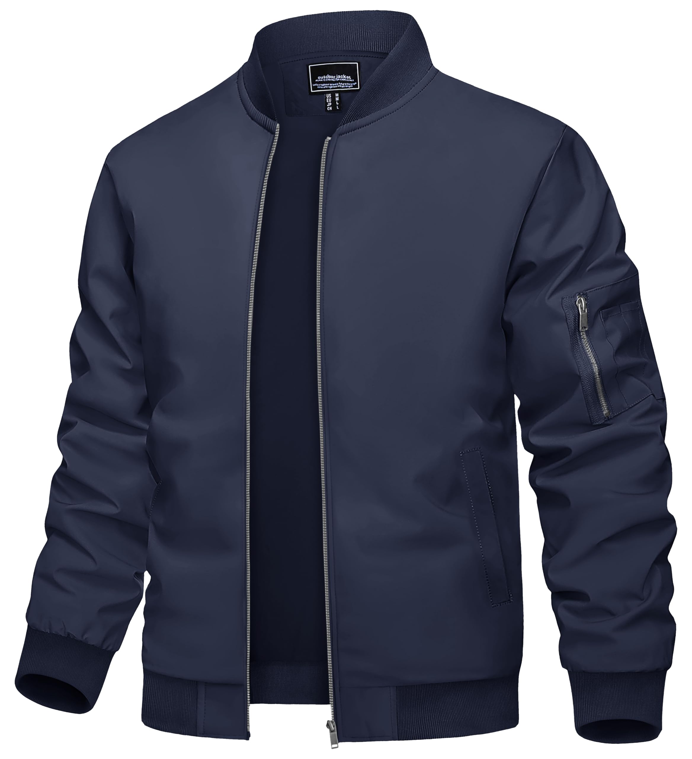 TACVASEN Jackets for Men Light Bomber Jacket for Men Jacket Men Fashion Varsity Jackets Men Windproof Jacket Men Lightweight Jackets Men Spring Jacket