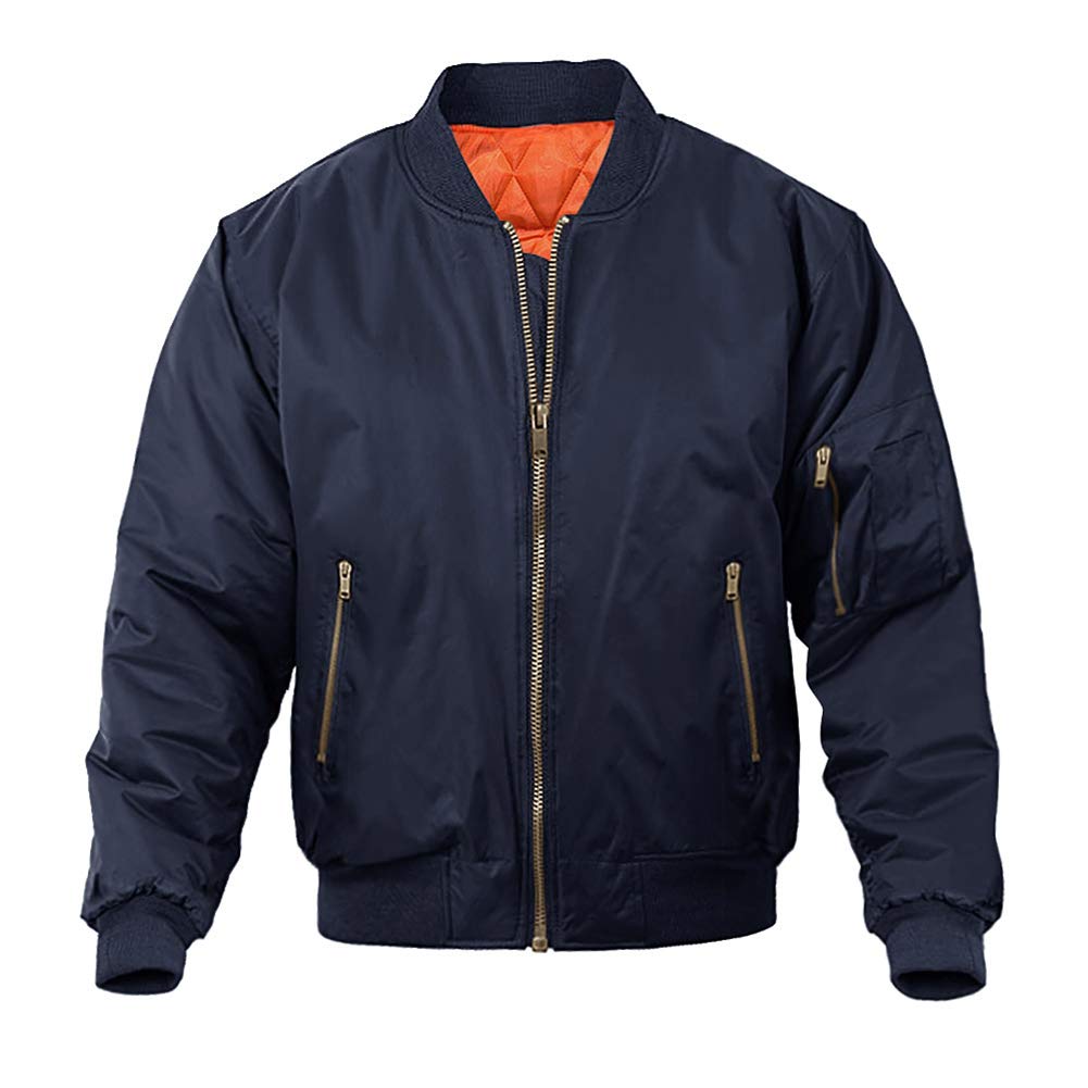 MAGNIVIT Men's Fall Winter Jacket Windbreakers Bomber Pilot Coat Military Jackets