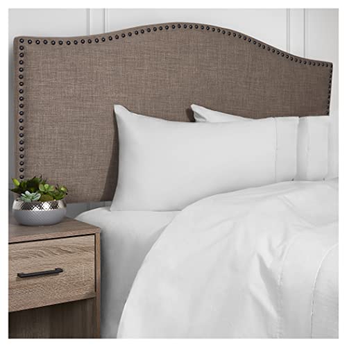 DwellStudio 100% Cotton Percale Sheet Set - Deep Pocket, 4 Piece - 1 Flat, 1 Deep Pocket Fitted Sheet and 2 Pillowcases, Crisp Cool and Strong Bed Linen (King, White)