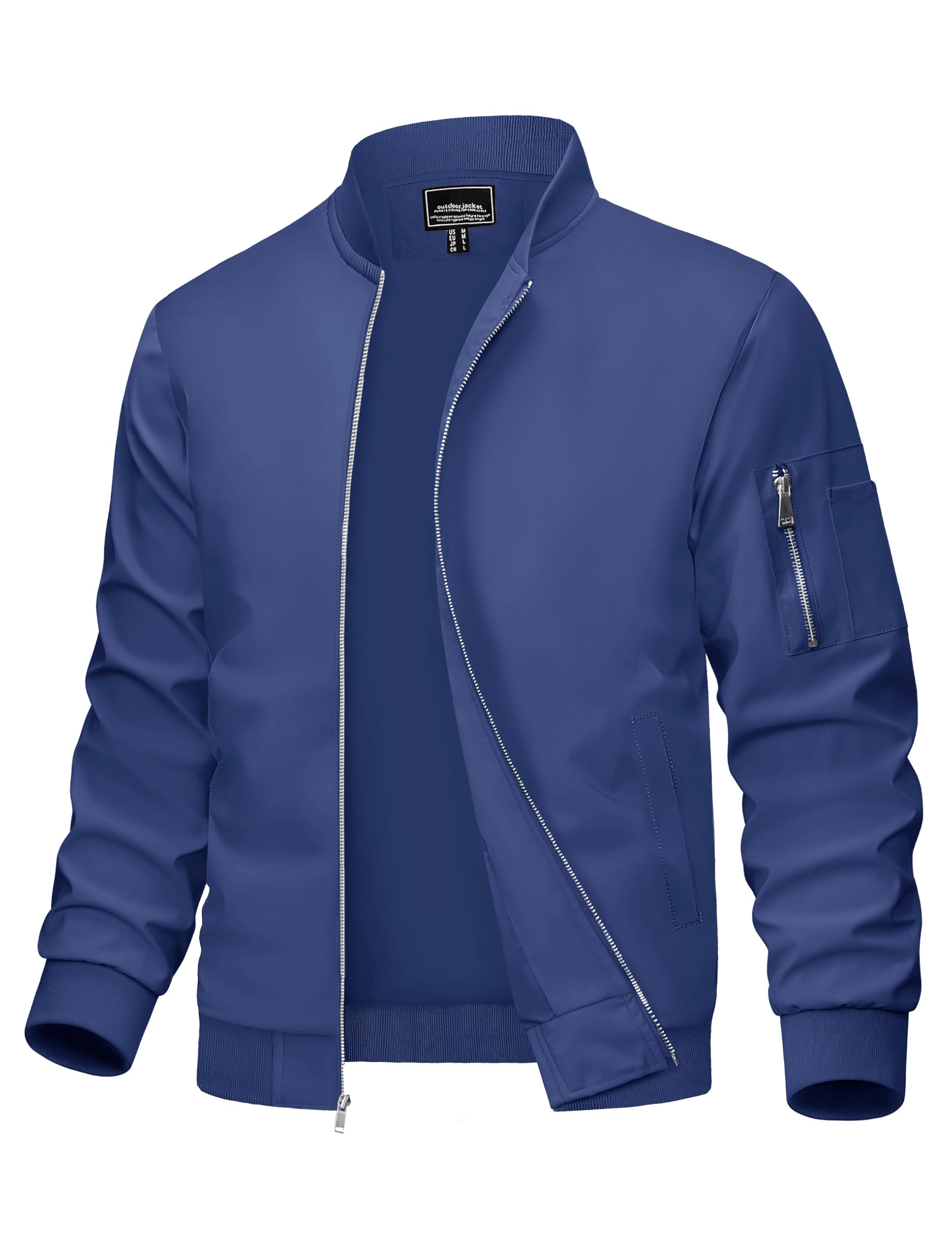 Mens Fall Jacket Bomber Jackets Varsity Jacket Men Lightweight Jacket Men Casual Jacket Outdoor Hiking Jackets Windbreak Jackets for Men
