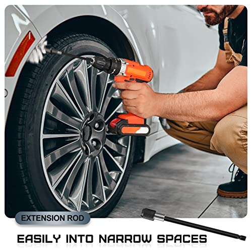 Soft White Drill Brush Attachment Set - Car Interior Detailing Kit, All Purpose Power Drill Brush with Extend Attachment for Car, Boat, Seat, Carpet, Upholstery, Bathroom, Grout, Floor and Tile