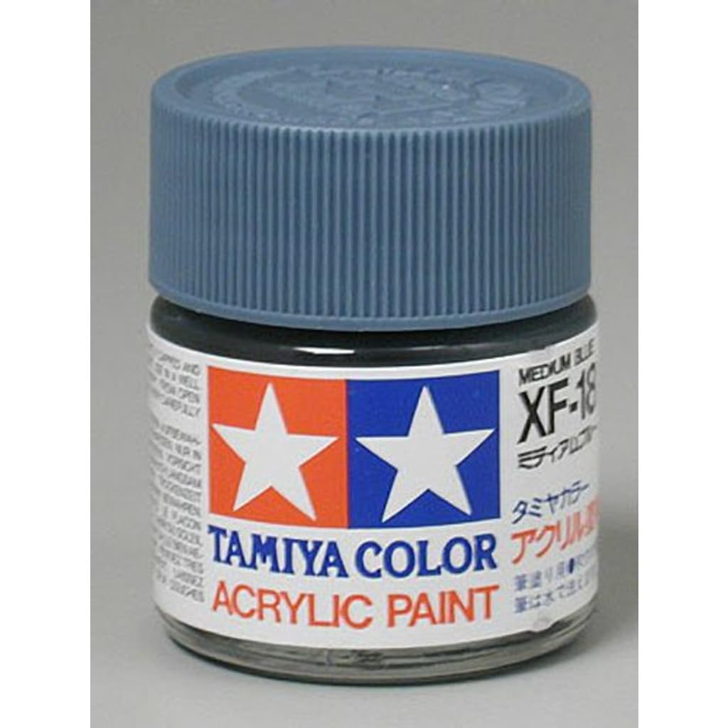 Tamiya 81318 Acrylic XF18 Medium Blue 3/4 oz