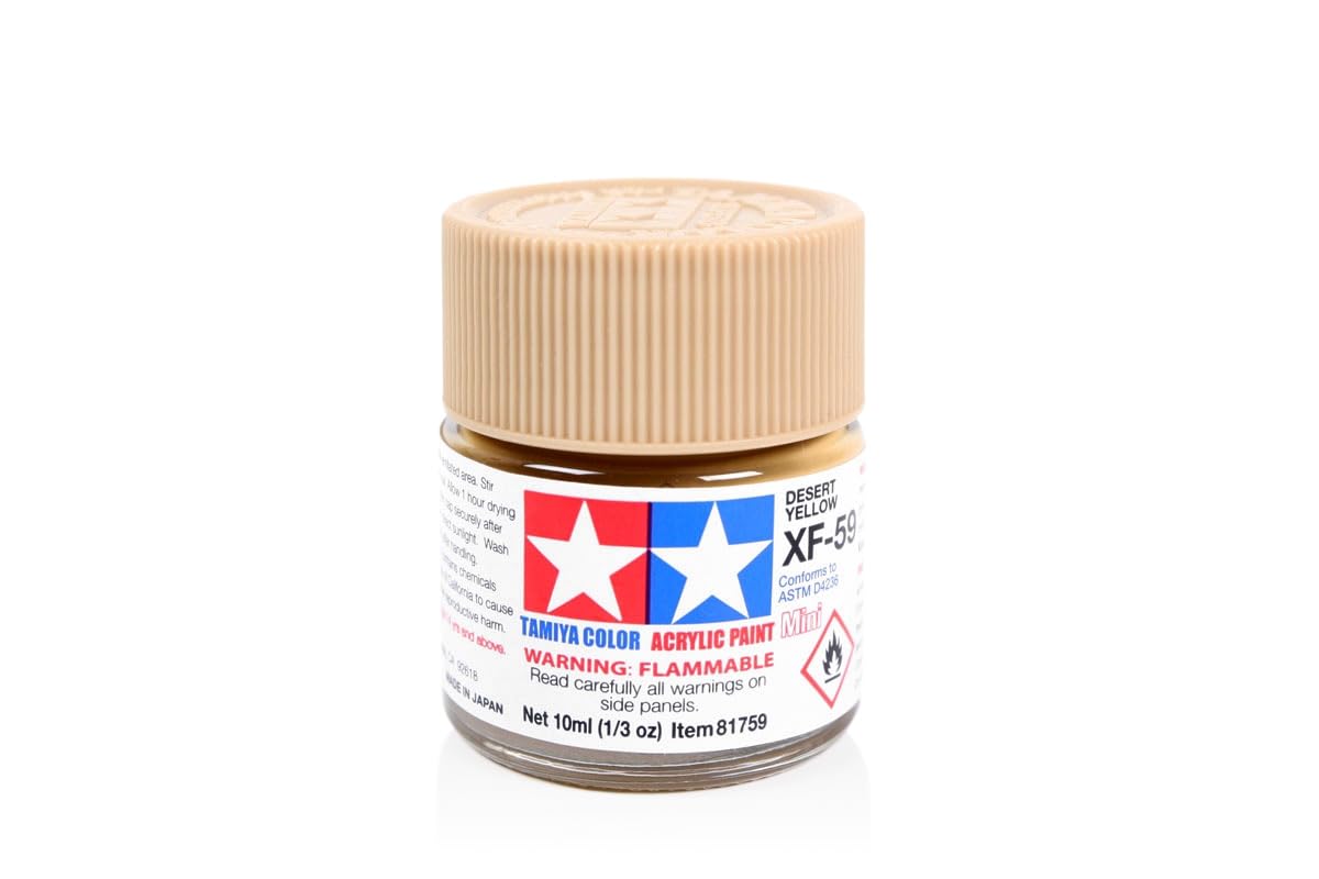 TAMIYA Acrylic Mini XF59 Desert Yellow 10ml TAM81759 Plastics Paint Acrylic