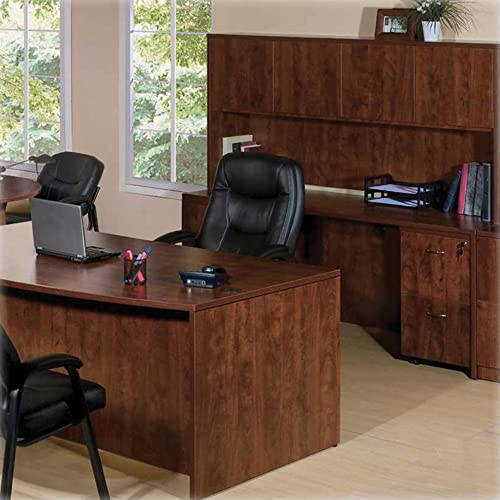 Lorell LLR69411 69000 Series Desk, Cherry