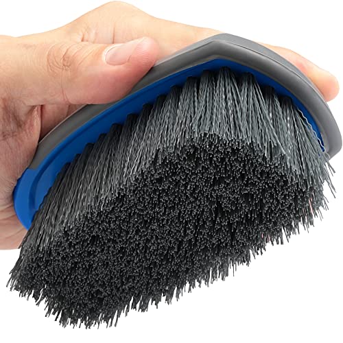 Relentless Drive Upholstery Brush Works As Carpet Brush and Leather (2 in 1) - Stain & Hair Remover, Car Detailing for Cars, Trucks & Suvs Interior Carpet, Leather Vinyl Seats