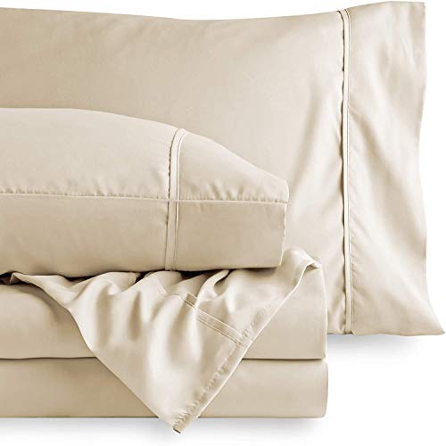 400 TC Supima Sheets for King Size Bed - Supima Sheets King Size Sheets King Size Deep Pocket Supima Bed Sheets King Supima Cotton Sheets King Size King Sheets Cotton Bedsheet Set King Size