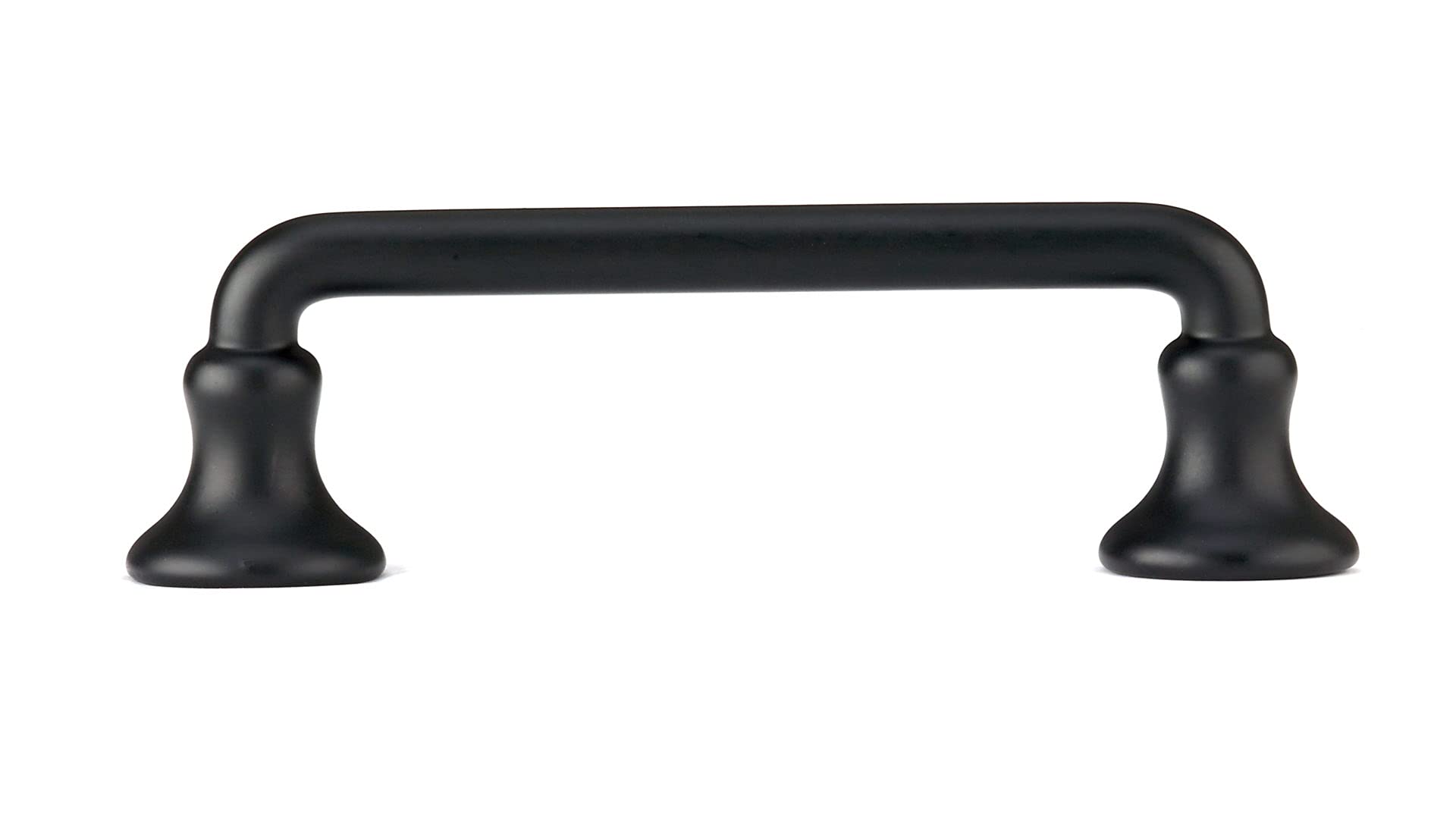 Richelieu Hardware BP873900 Toulon Collection 3-inch (76 mm) Center-to-Center Matte Black Traditional Round Cabinet and Drawer Pull Handle for Kitchen, Bathroom, and Furniture