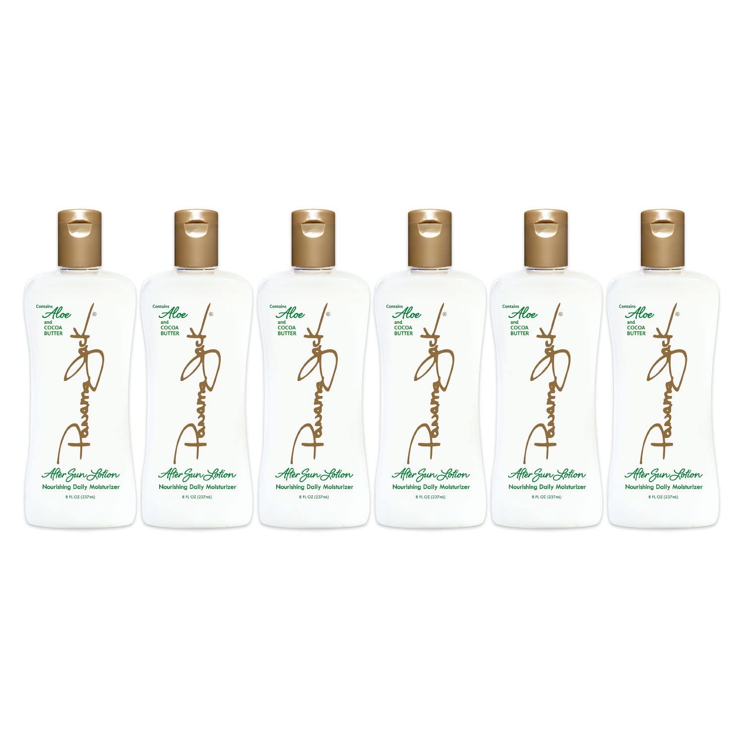 Panama Jack Aloe Moisturizer Lotion - After Sun Daily Skincare, Contains Aloe, Cocoa Butter, Olive Oils with Vitamin E, 8 FL OZ (Pack of 2)