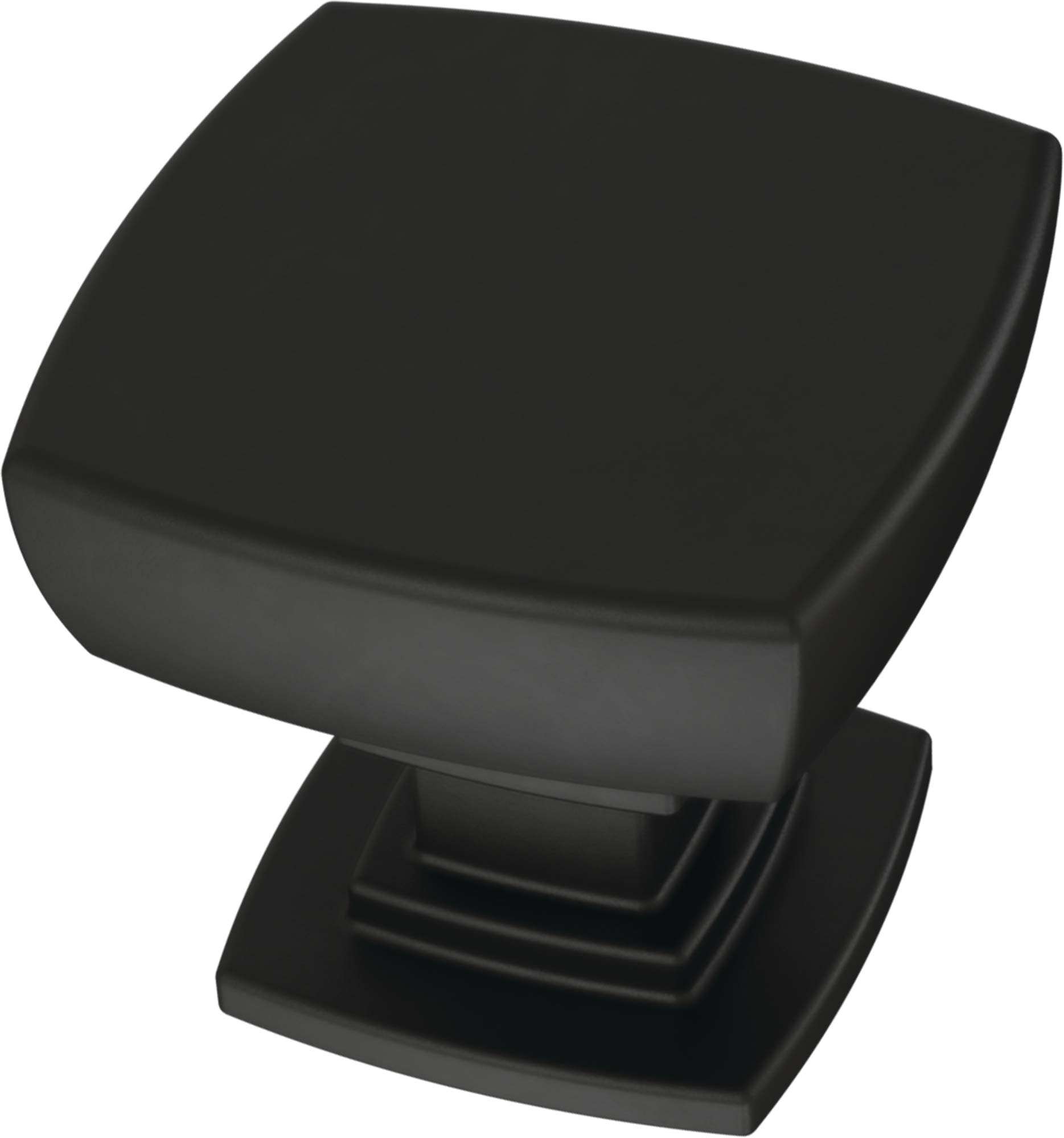 Franklin Brass Parow Cabinet Knob, Matte Black, 1-1/8 in (29mm) Dresser Drawer Pull, 10 Pack, P29542Z-FB-B