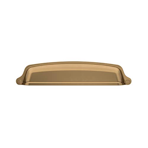 Amerock | Cabinet Cup Pull | Champagne Bronze | 5-1/16 inch (128 mm) Center-to-Center | Stature | 1 Pack | Drawer Pull | Cabinet Handle | Cabinet Hardware
