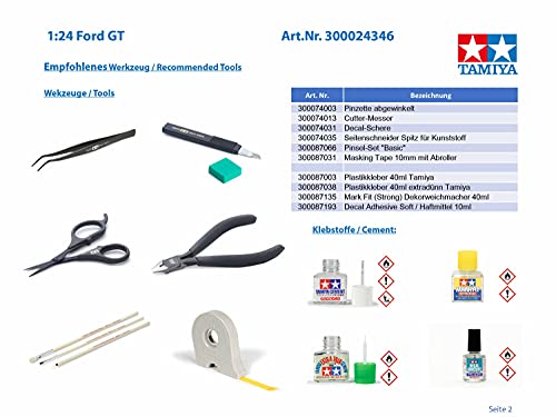 TAMIYA 24346 1/24 Ford GT Plastic Model Kit