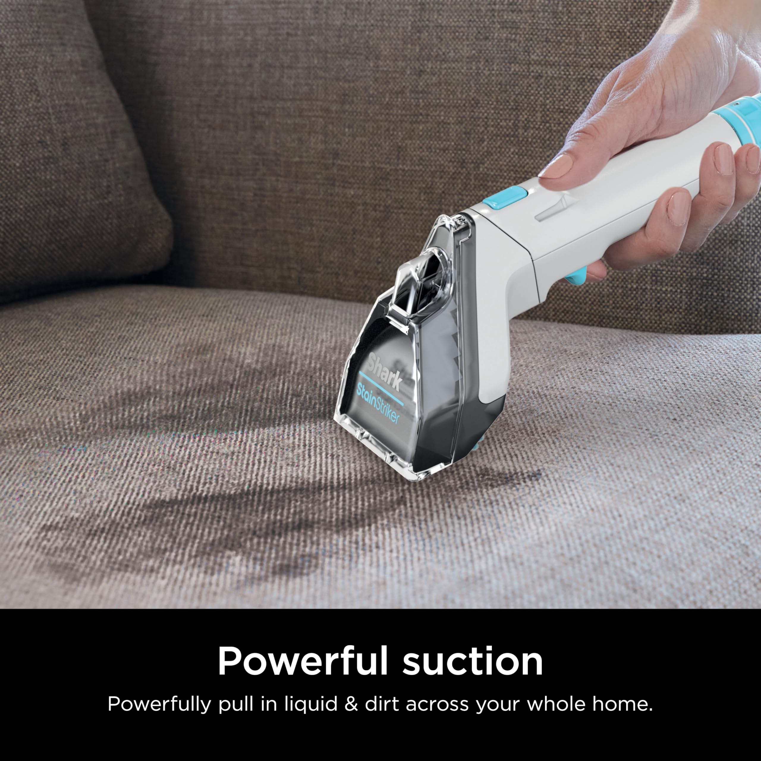 Shark PX201 StainStriker Portable Carpet & Upholstery Cleaner, Spot, Stain, & Odor Eliminator, 3 Attachments, Perfect for Pets, Carpet, Area Rugs, Couches, Upholstery, Cars & More, White