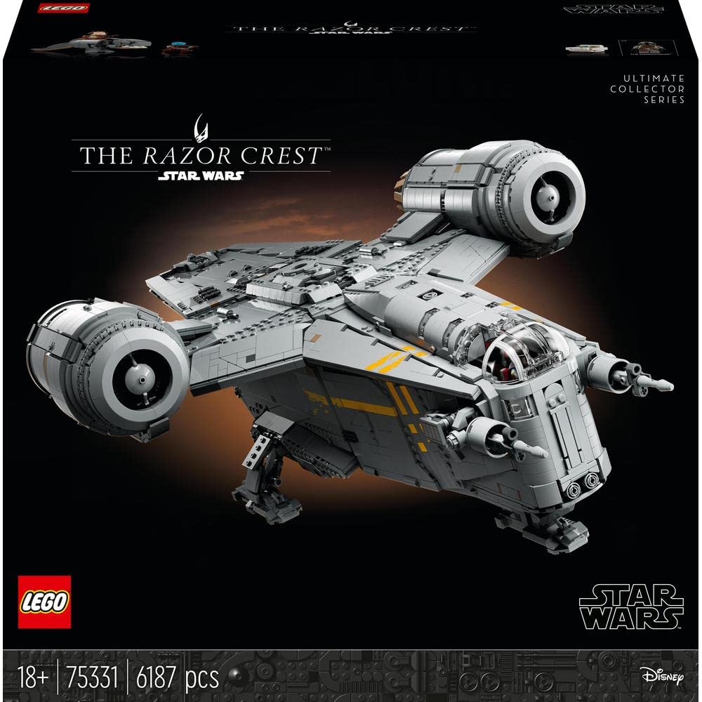 LEGO Star Wars The Razor Crest 75331 UCS Set, Ultimate Collectors Series Starship Model Kit for Adults, Large Iconic The Mandalorian Memorabilia Collectable