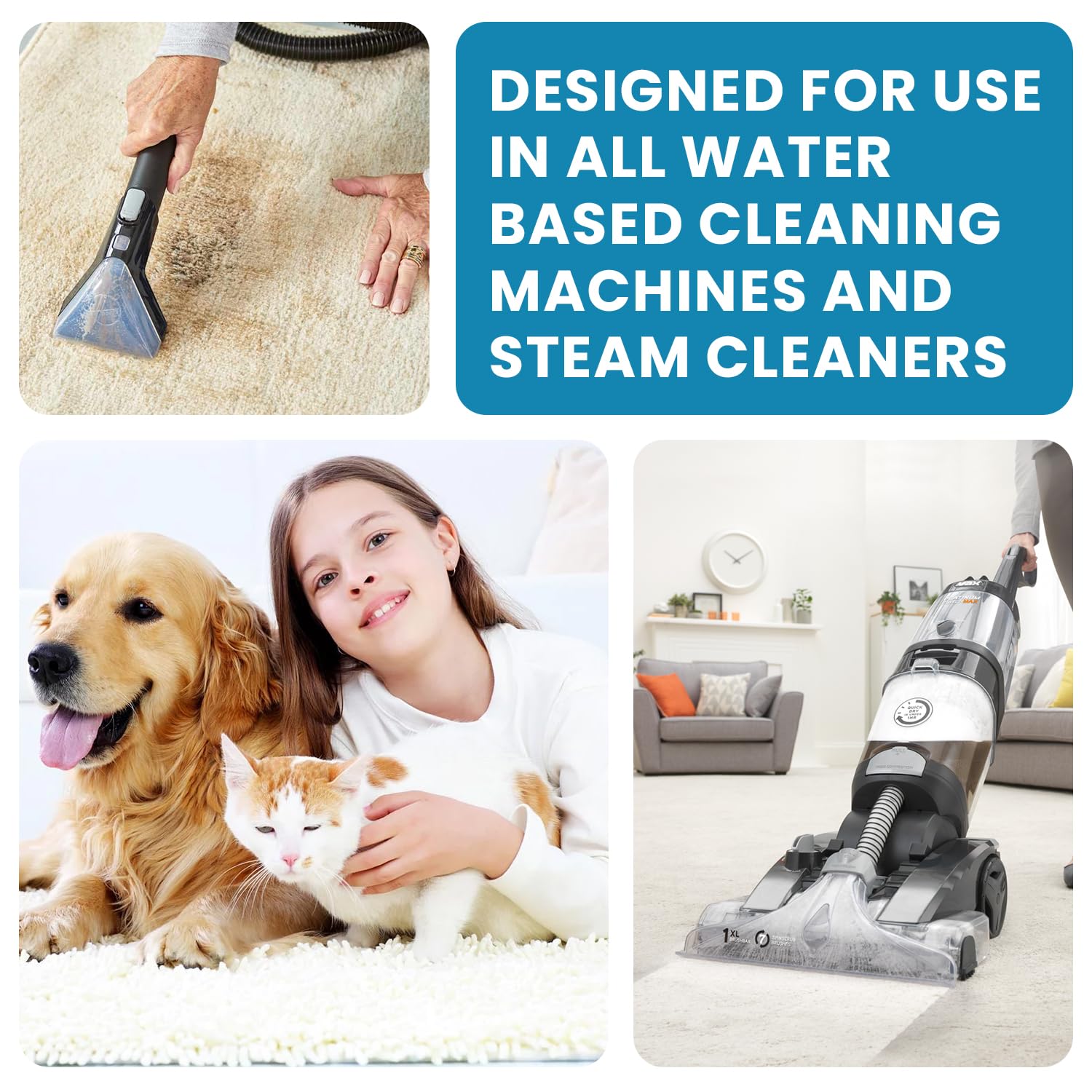 SNOW WHITE Carpet Cleaner Rug Extracting Shampoo, MADE IN USA, Carpet Cleaner Solution and Machine Use, Removes Even The Toughest Stains and odors, Rug Car Upholstery and Carpets, 1 Gallon