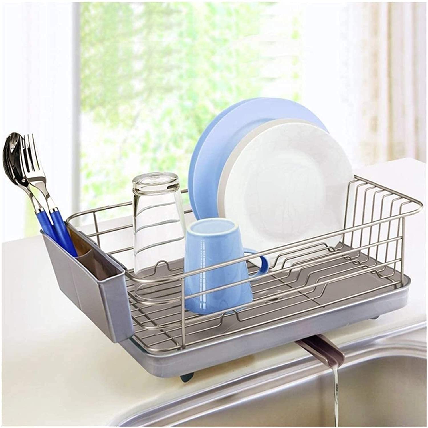 Plate Rack Kitchen Drain Shelf Multi-Purpose Storage Shelf Dish Drainers Draining Kitchen Organizer Shelf Dish Rack Pan Plate Holder