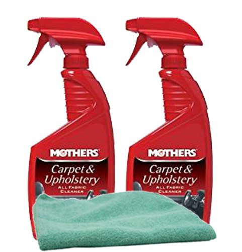 Mothers Carpet & Upholstery Cleaner (24 oz.) Bundle with Microfiber Cloth (3 Items)