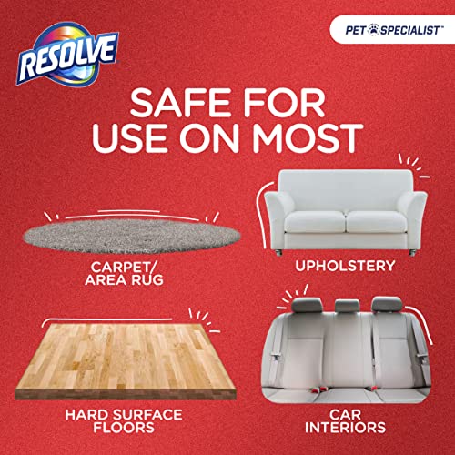 Resolve Pet Specialist Carpet Cleaner, Stain Remover and Odor eliminator trigger, Floor and Upholstery Cleaner, 32 oz (Packaging may Vary)