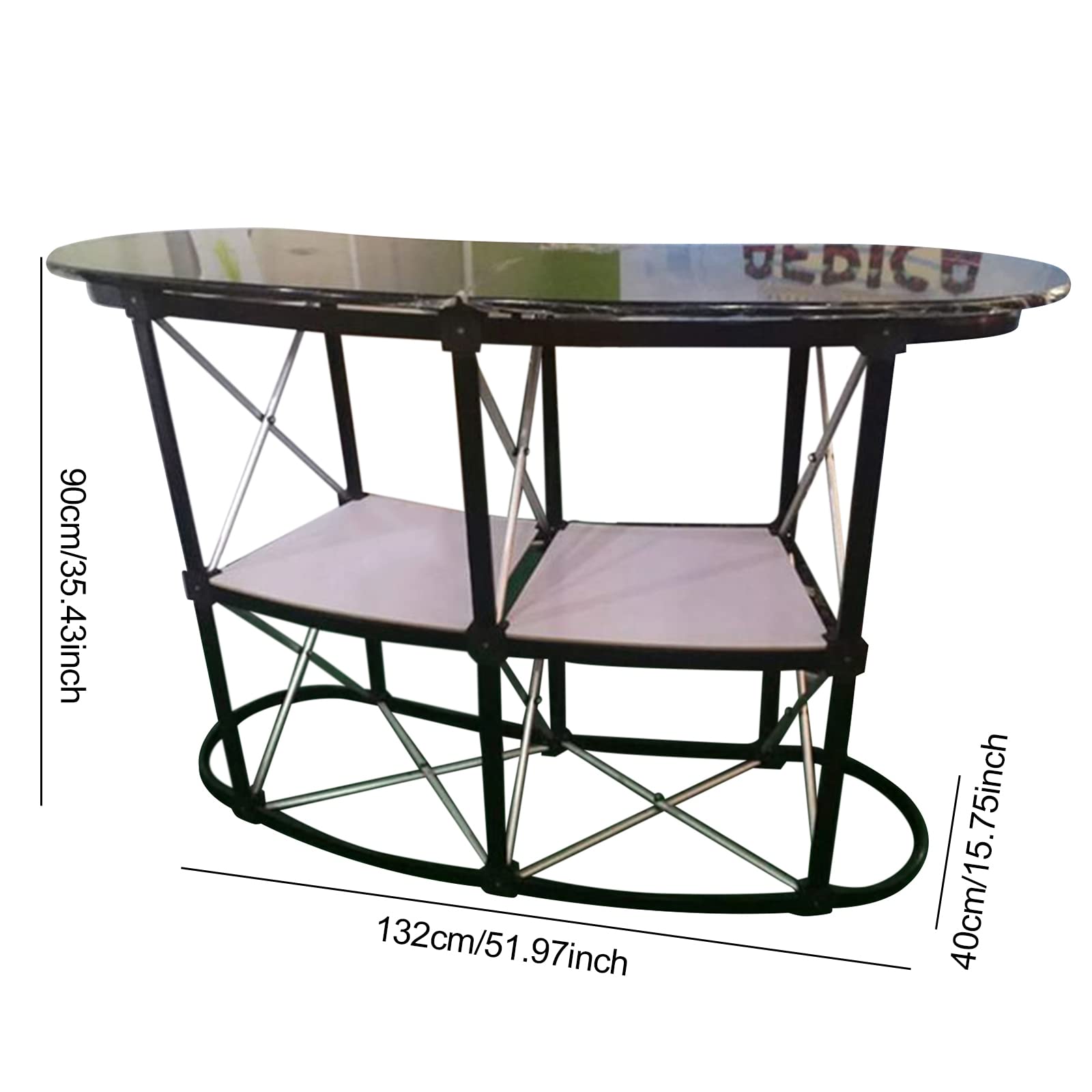 Show Salon Reception Desk Custom Pop Up Display Counter Table Stand Mall Shop Exhibition Trade Area Desk Tabletop for Salon Lobby Store Exhibition Counter Stand