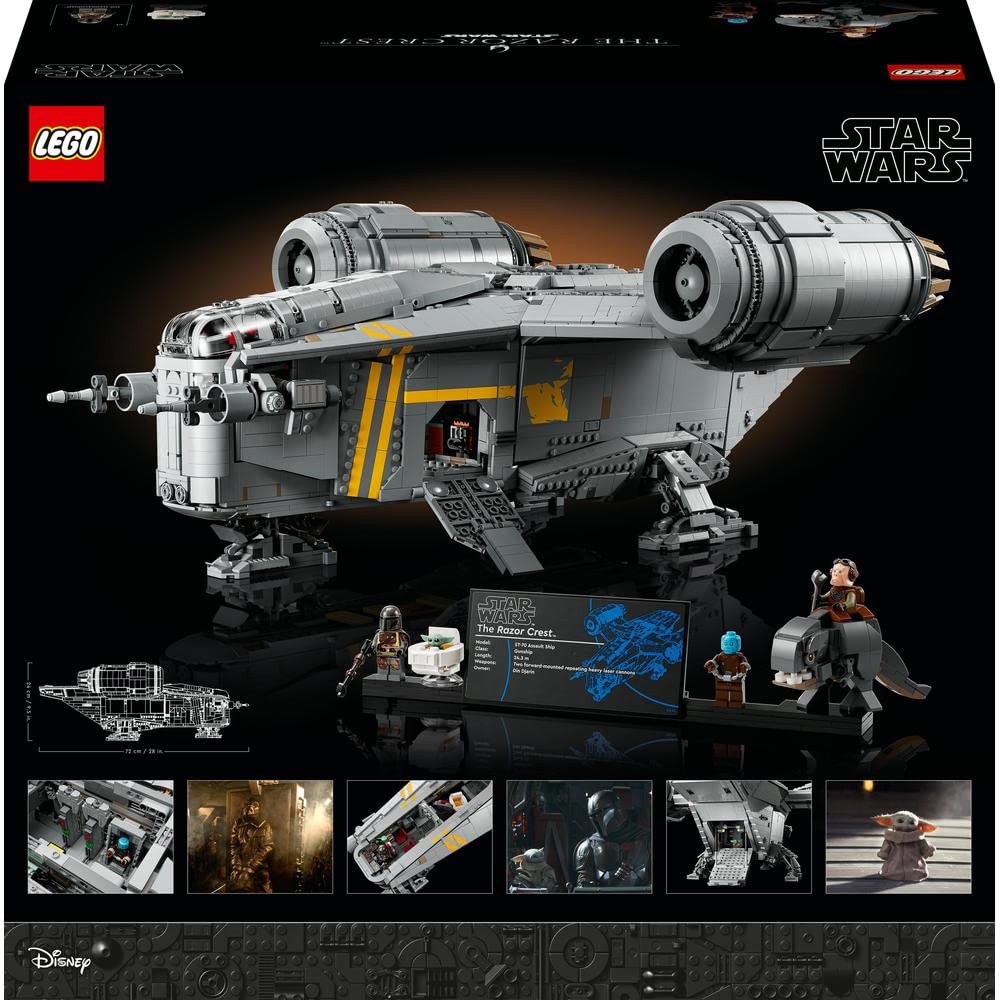 LEGO Star Wars The Razor Crest 75331 UCS Set, Ultimate Collectors Series Starship Model Kit for Adults, Large Iconic The Mandalorian Memorabilia Collectable