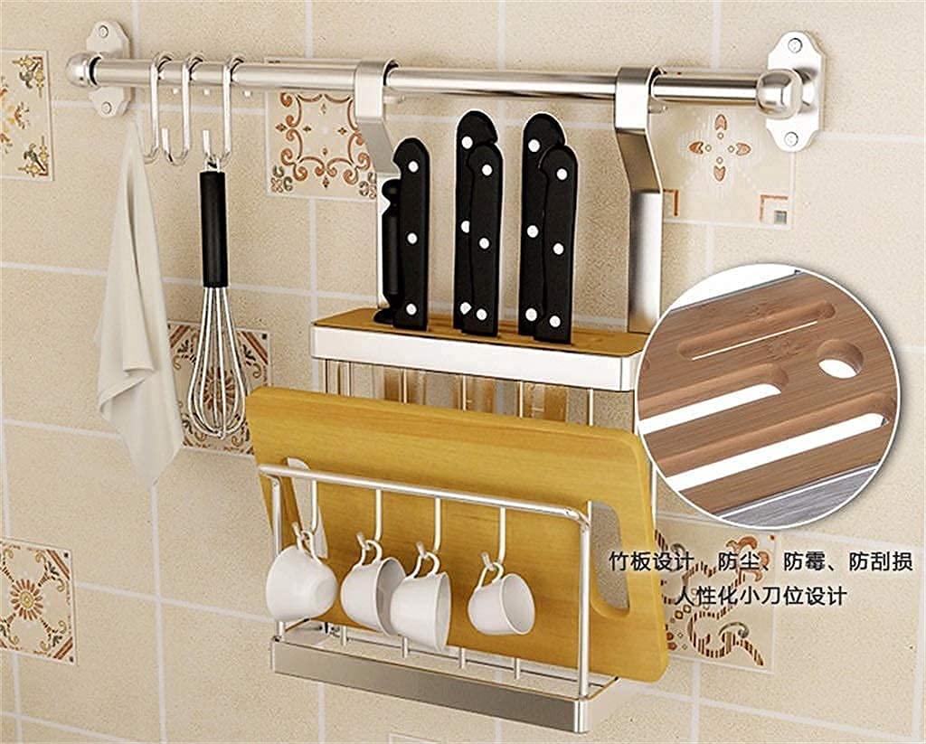 Plate Rack Multi-Purpose Kitchen Storage Shelf Wall Dish Rack Dish Drainer with Cutlery Tableware Draining Drying Storage Shelf Pan Plate Holder