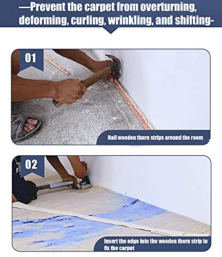 Tufting Wooden Frame for Rug Making Kit Suitable for Electric Carpet Gun Tabletop/Stand Display DIY Crafts Table Stand Frame Tapestry Making Tool, 4PCS Tack Strip