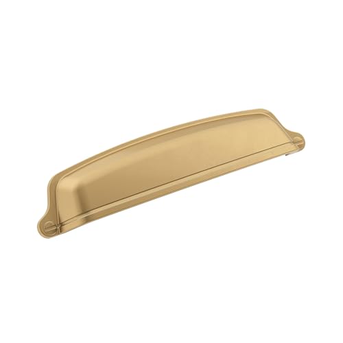 Amerock | Cabinet Cup Pull | Champagne Bronze | 5-1/16 inch (128 mm) Center-to-Center | Stature | 1 Pack | Drawer Pull | Cabinet Handle | Cabinet Hardware