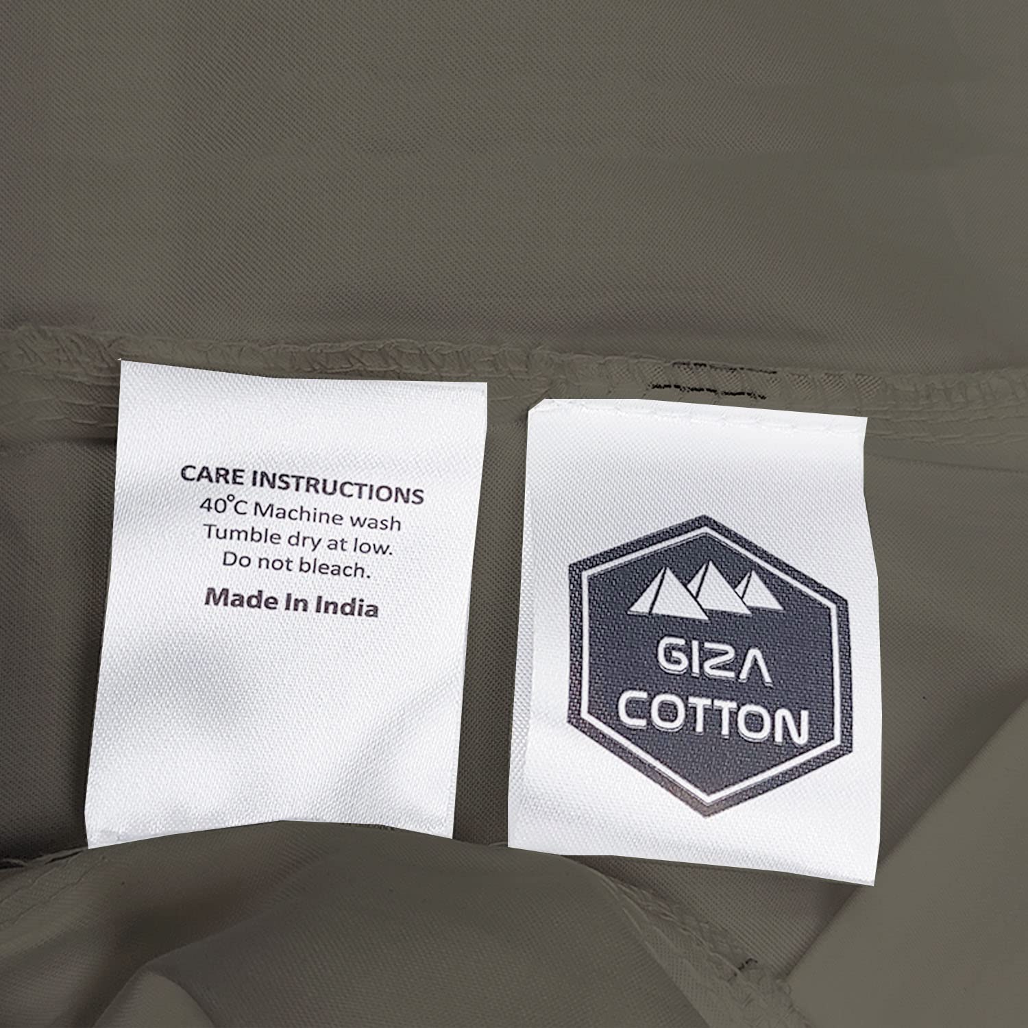MyGiza Sheets,100% Certified Giza Egyptian Cotton Sheets-California King Size Giza Cotton Sheets Set to Fit Upto 18 Inches Deep Mattress (4 Pcs) Slate Grey