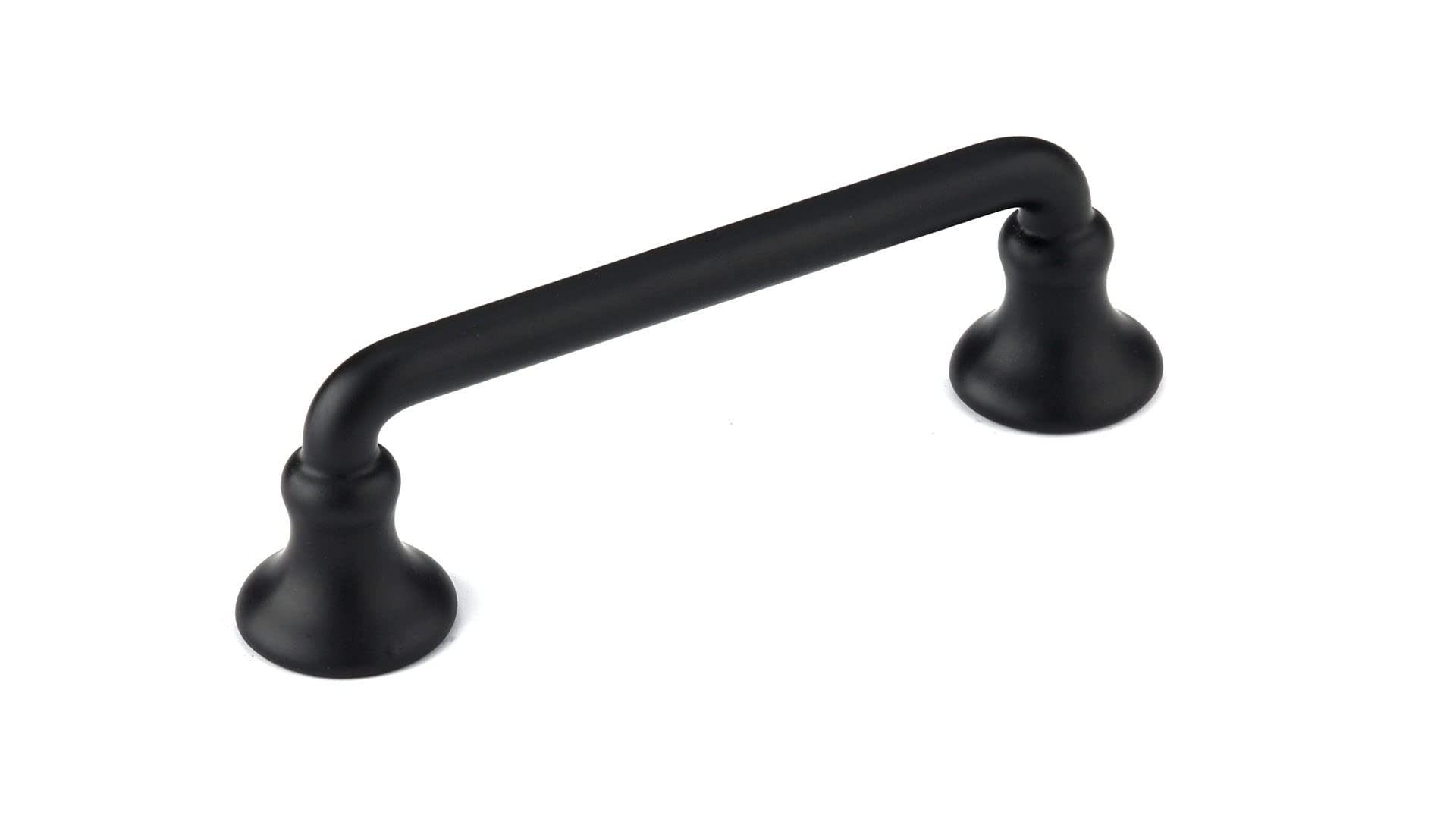 Richelieu Hardware BP873900 Toulon Collection 3-inch (76 mm) Center-to-Center Matte Black Traditional Round Cabinet and Drawer Pull Handle for Kitchen, Bathroom, and Furniture