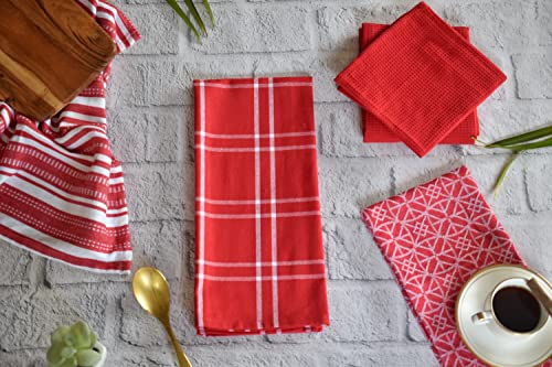 Yourtablecloth Dishtowels Set of 5 (Red)