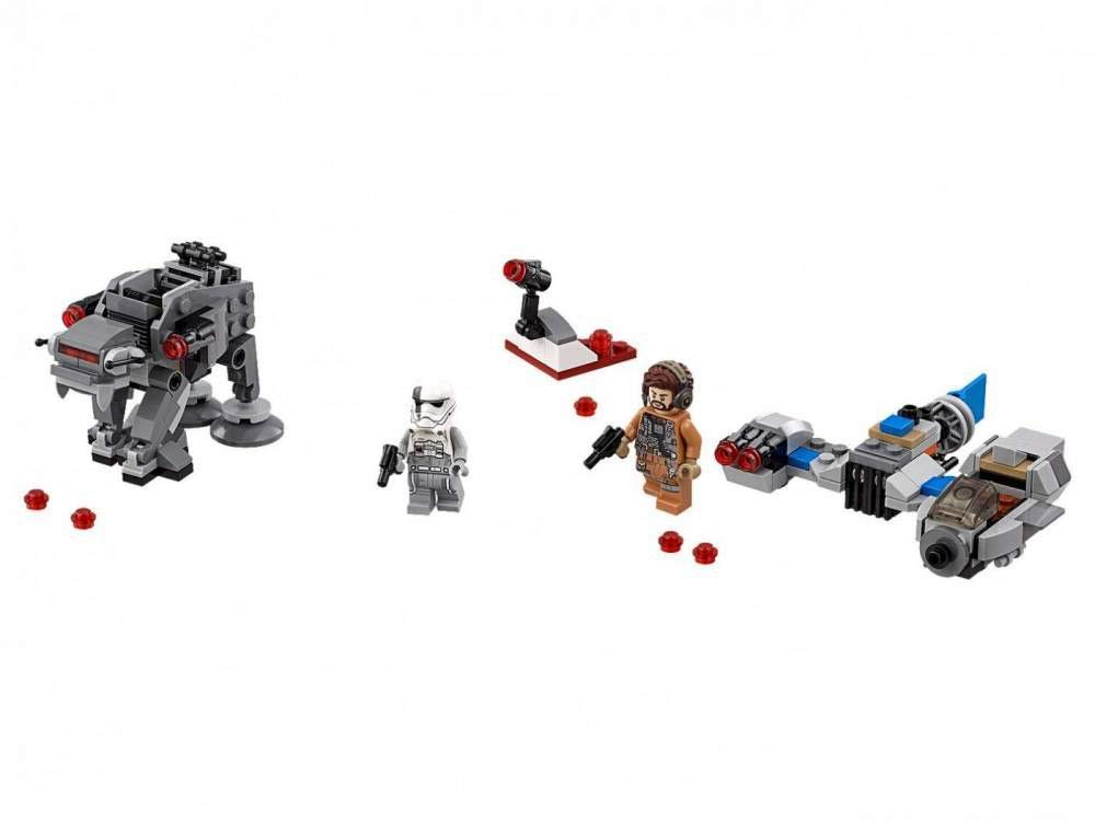 LEGO Star Wars: The Last Jedi Ski Speeder vs. First Order Walker Microfighters 75195 Building Kit (216 Piece)